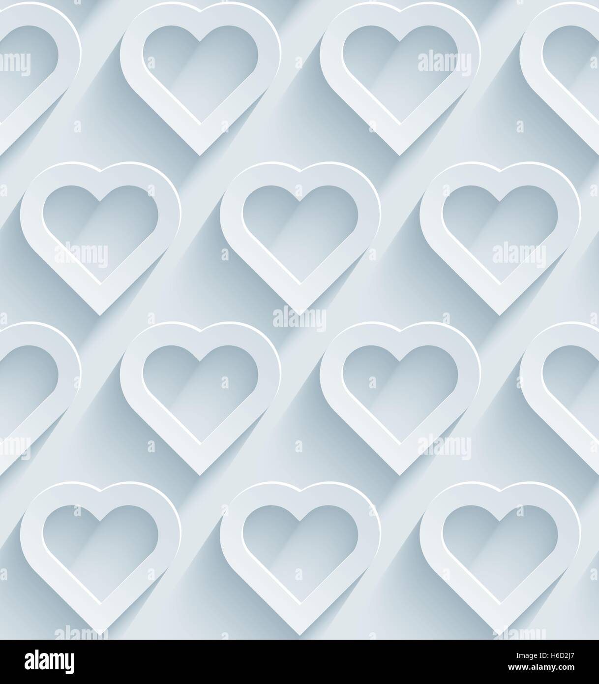 Neutral light gray seamless pattern with 3D effect. Tileable vector ...
