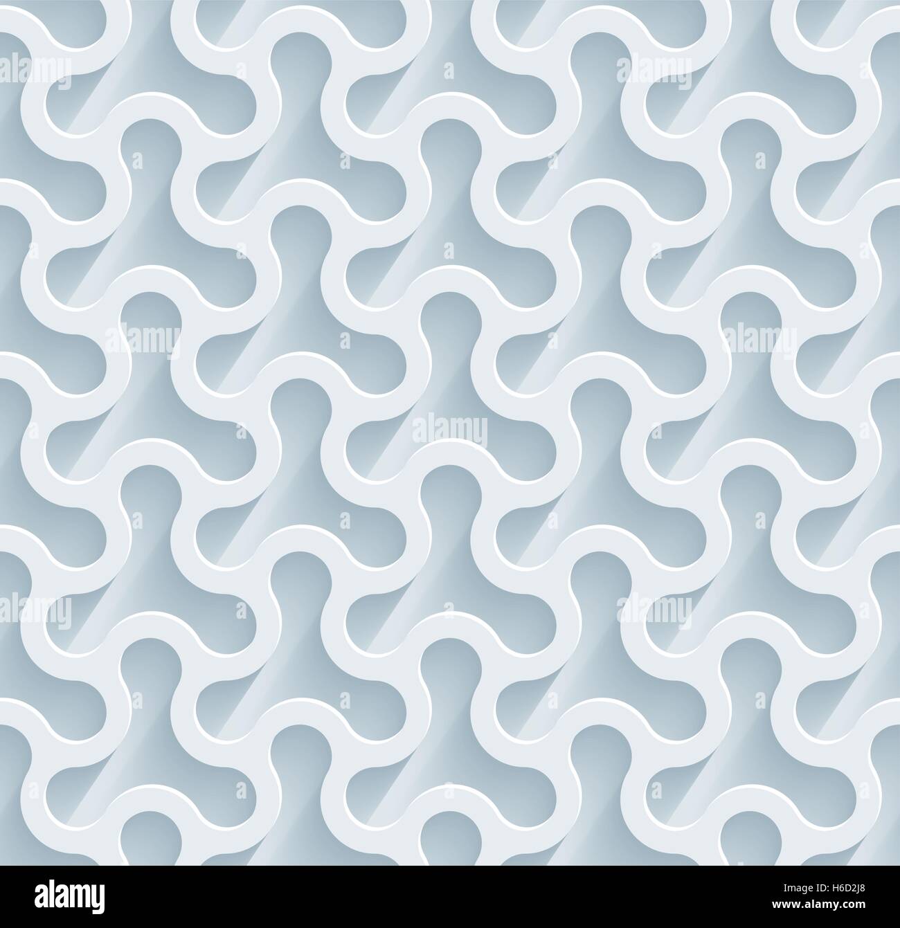 Neutral light gray seamless pattern with 3D effect. Tileable vector ...