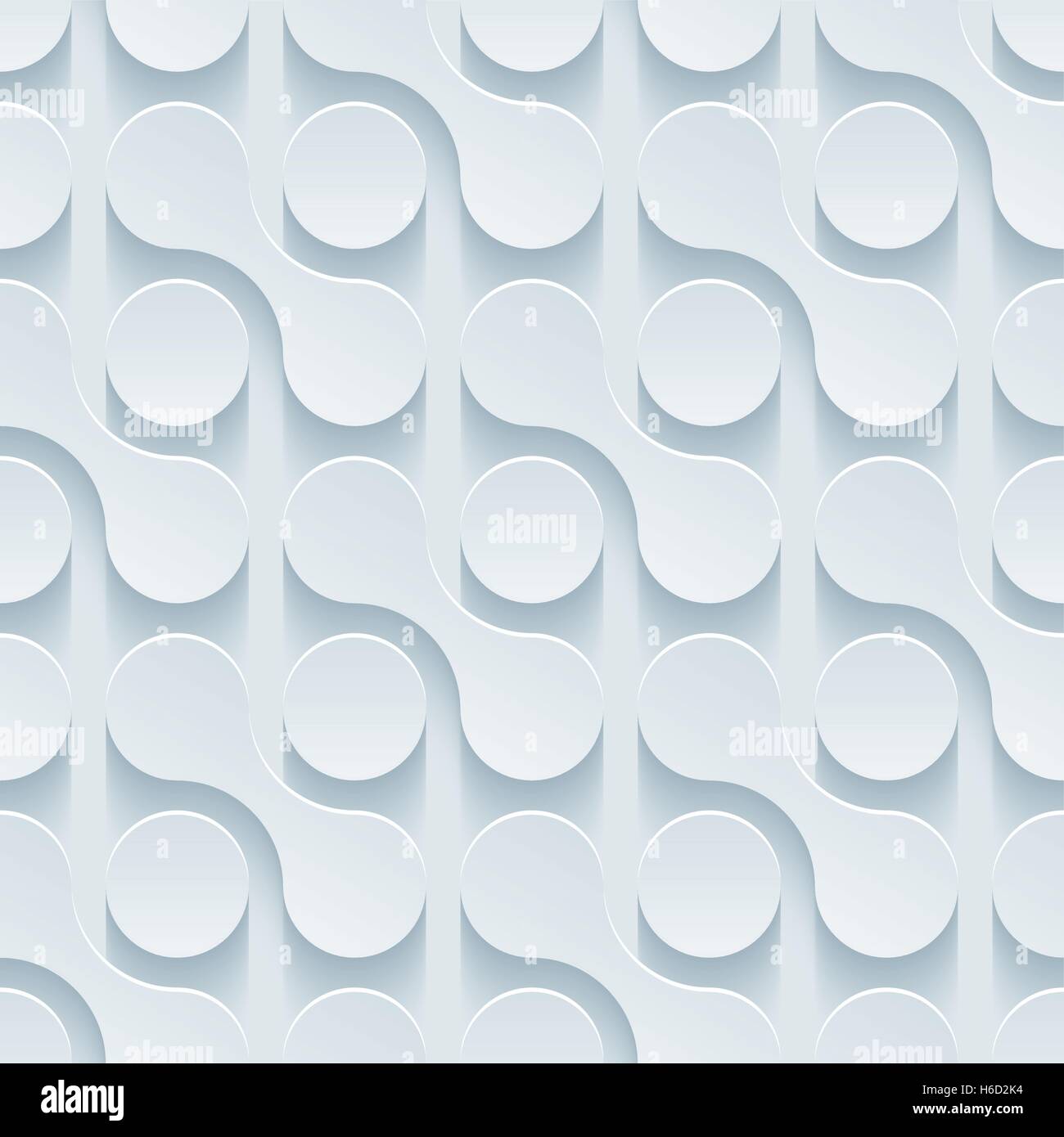 Neutral light gray seamless pattern with 3D effect. Tileable vector ...
