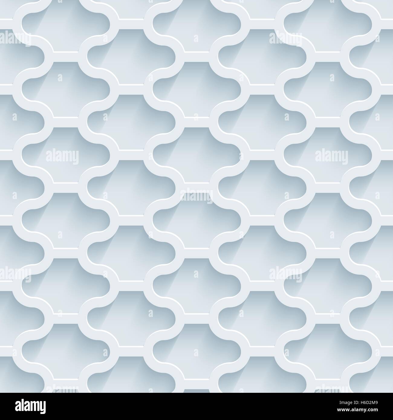 Neutral light gray seamless pattern with 3D effect. Tileable vector ...