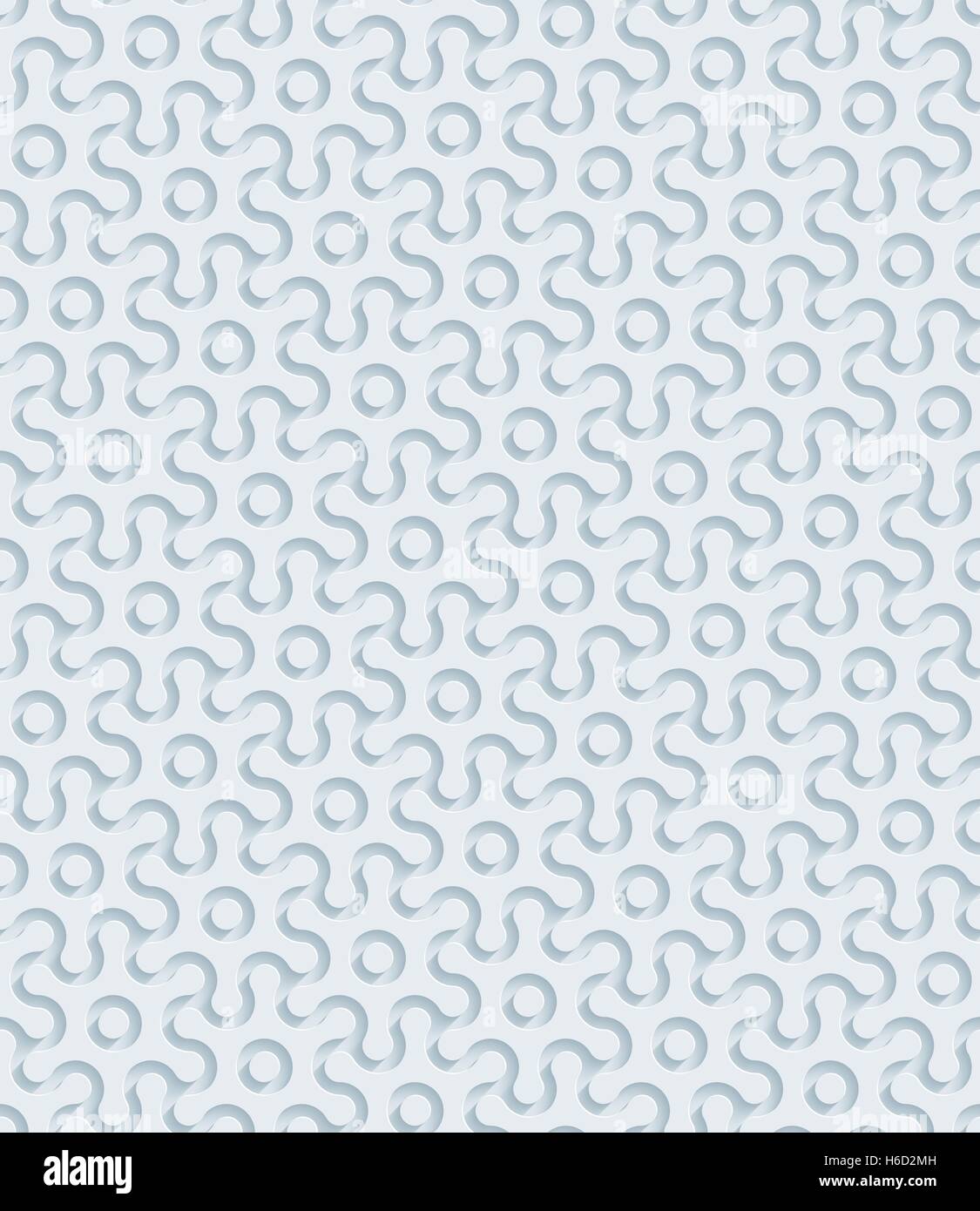 Neutral light gray seamless pattern with 3D effect. Tileable vector ...