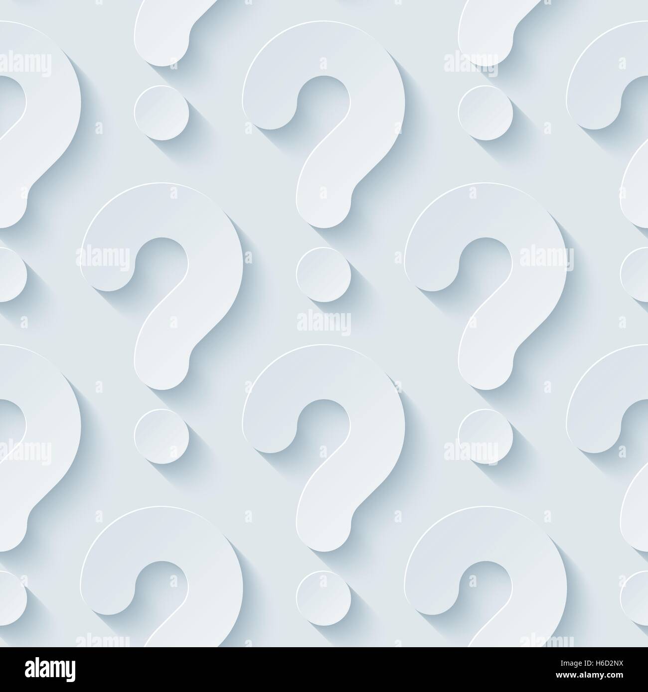 Neutral light gray seamless pattern with 3D effect. Tileable vector ...