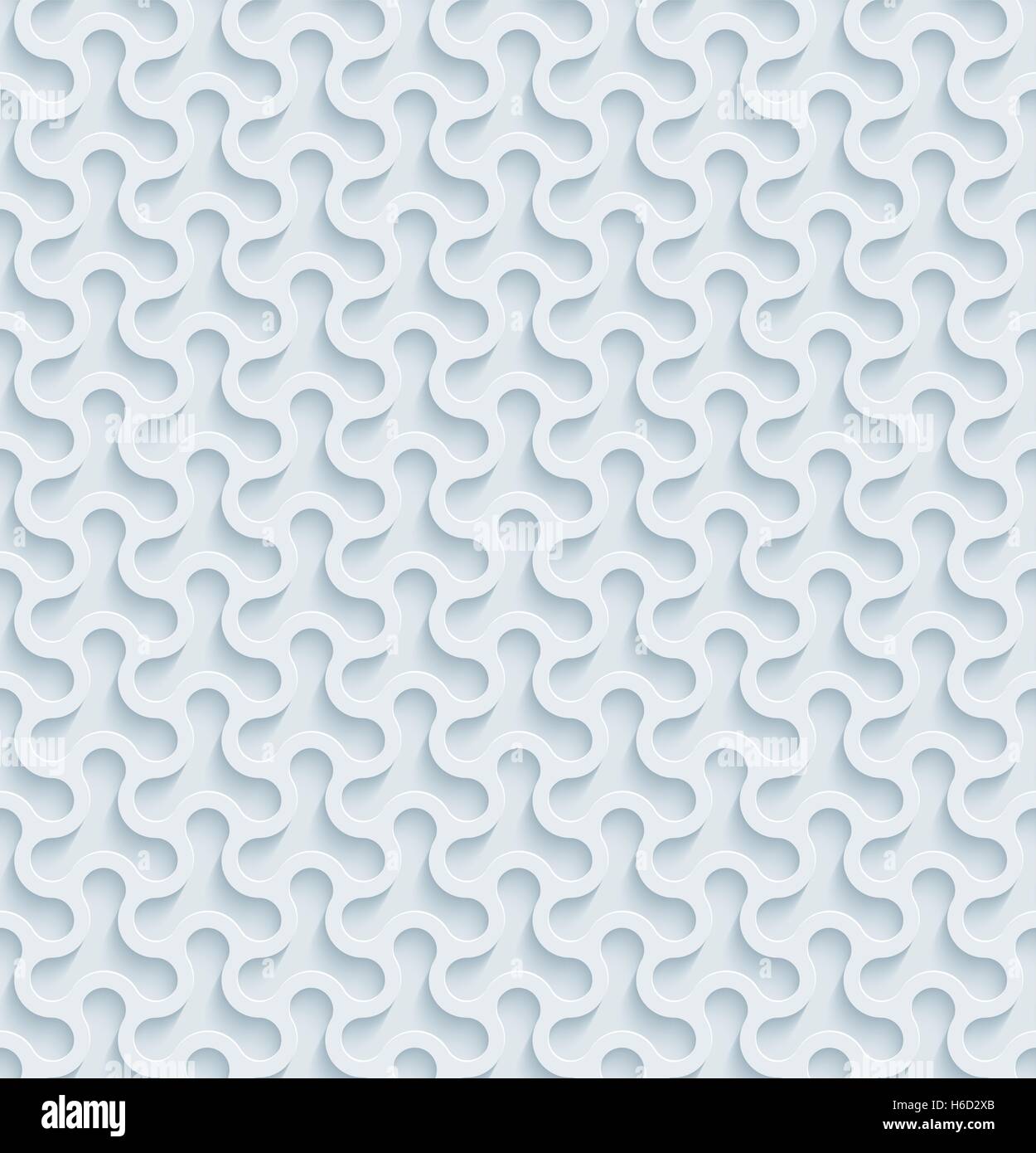 Neutral light gray seamless pattern with 3D effect. Tileable vector ...