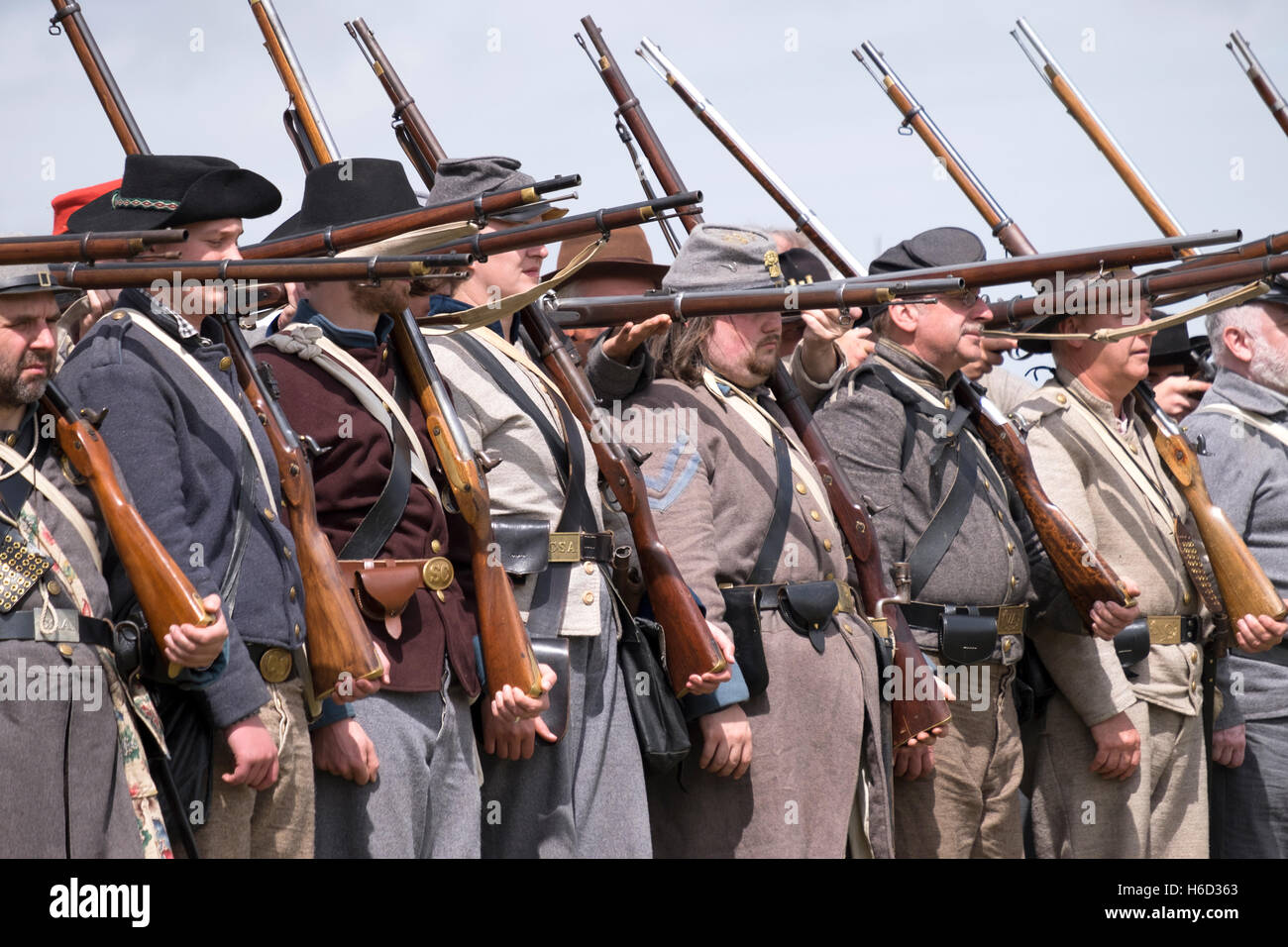 Old Battle Reenactment Stock Photo - Alamy