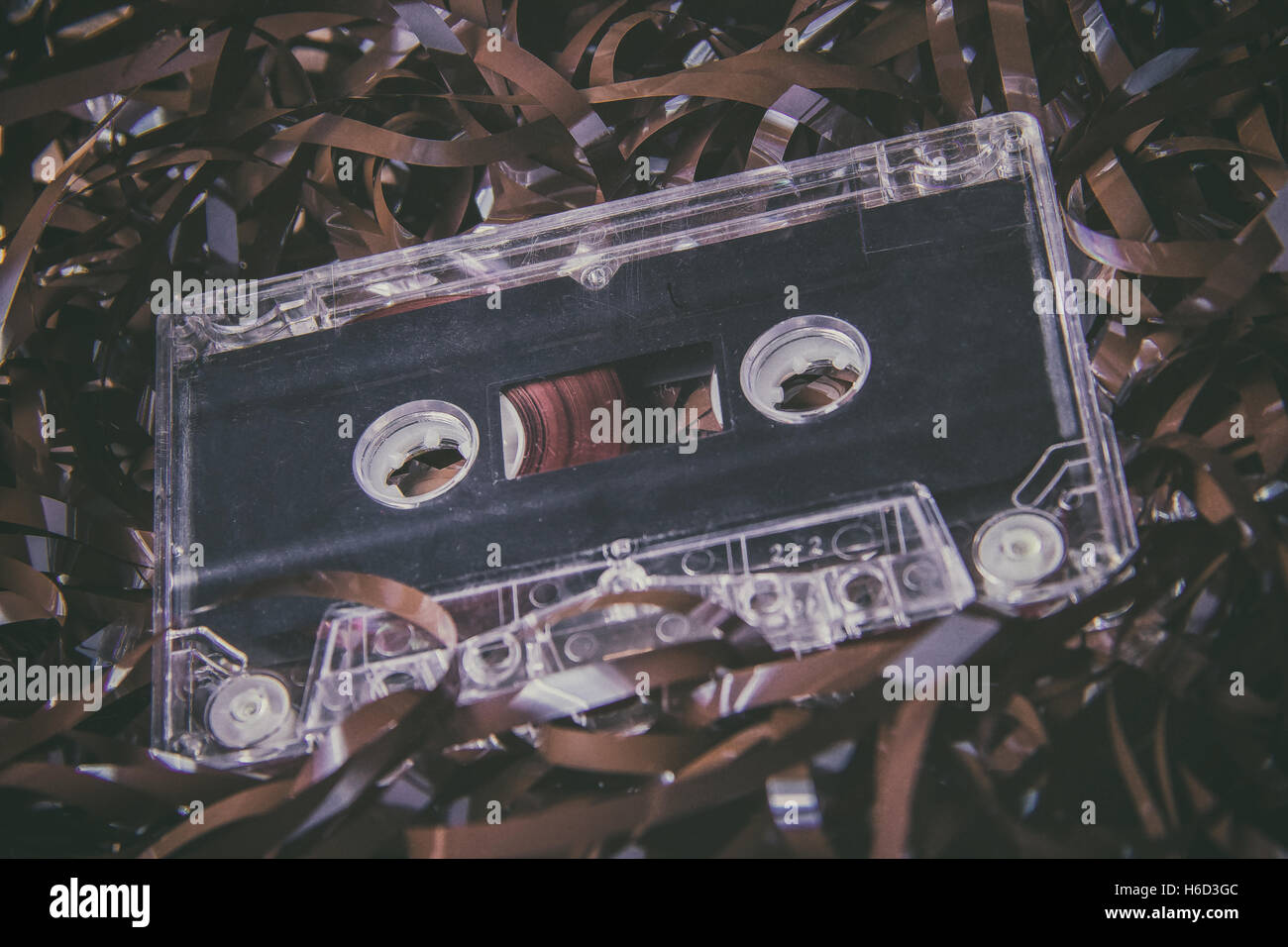 Vintage magnetic audio cassette against magnetic film Stock Photo - Alamy