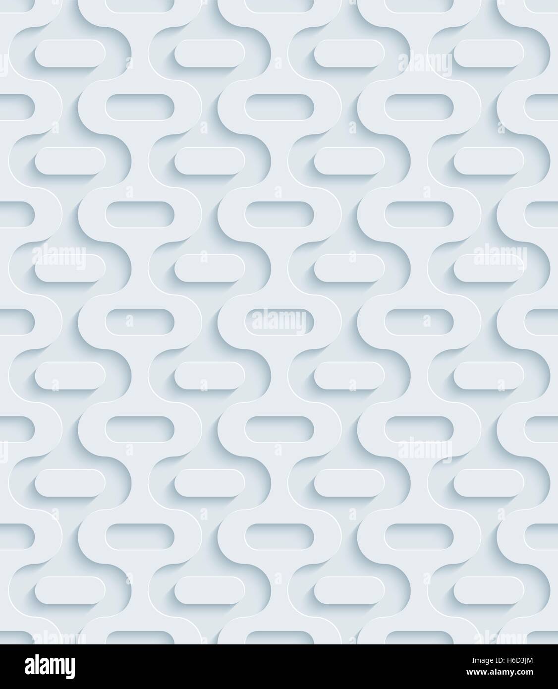 Neutral light gray seamless pattern with 3D effect. Tileable vector ...