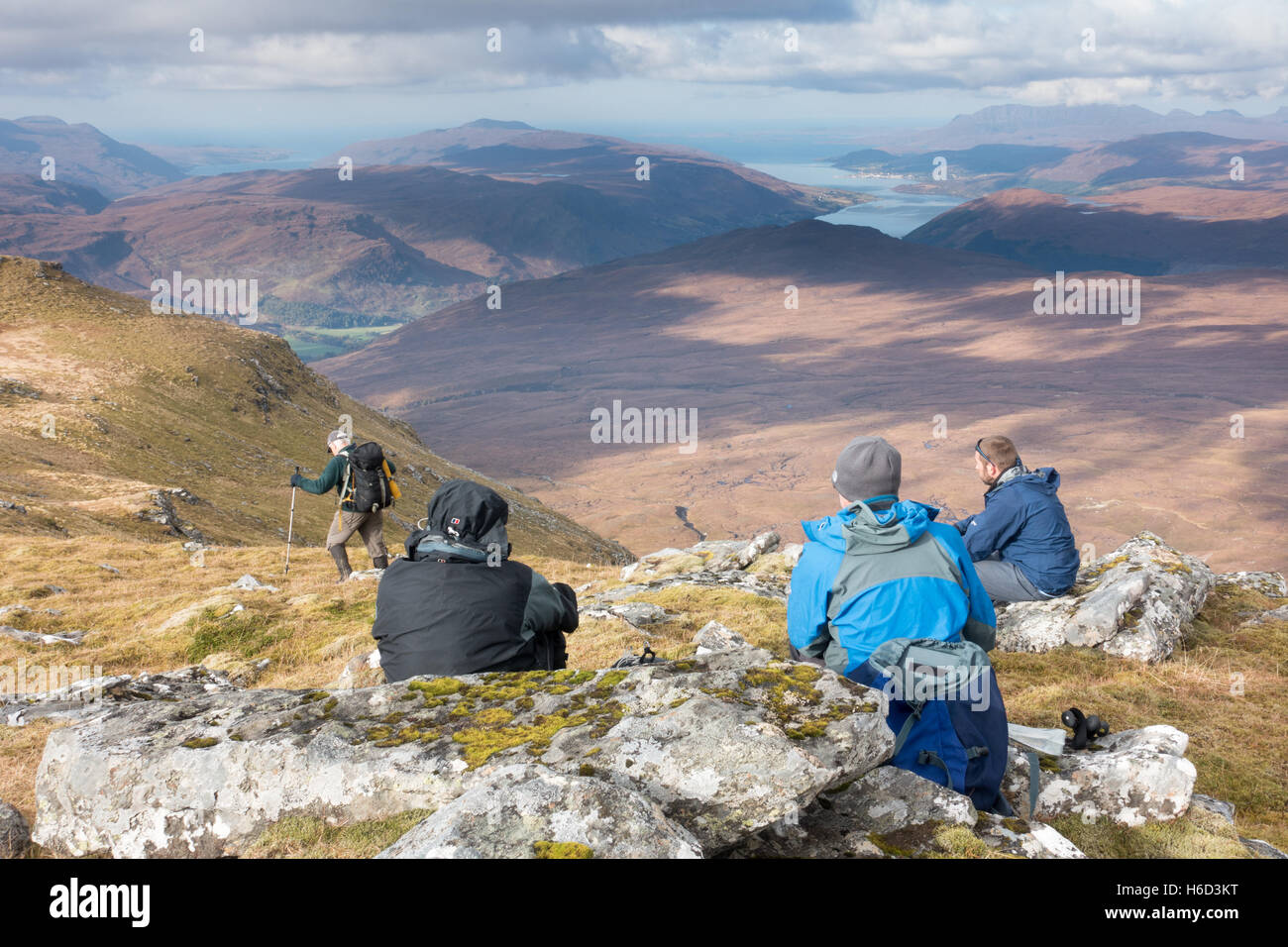 Munro munros north west hikers walkers ramblers hi-res stock ...