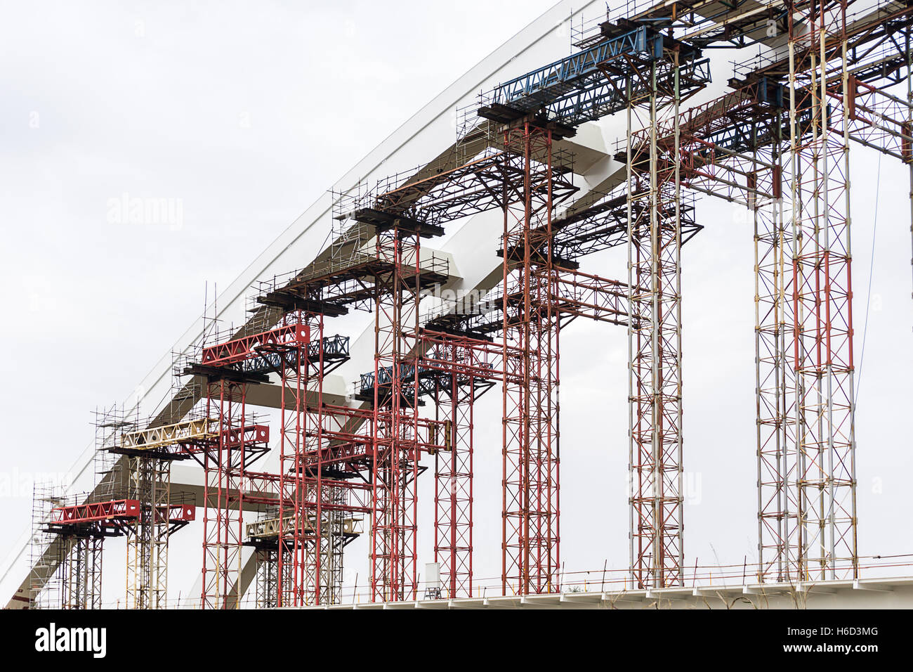 Building a bridge Stock Photo - Alamy