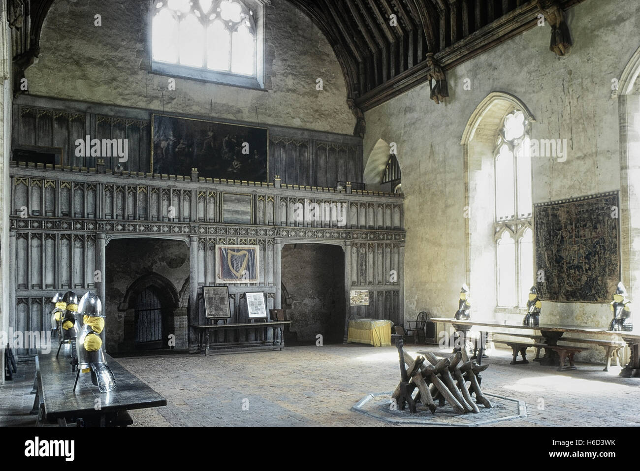 The Great Hall at Penshurst Place. Kent. England. UK Stock Photo - Alamy