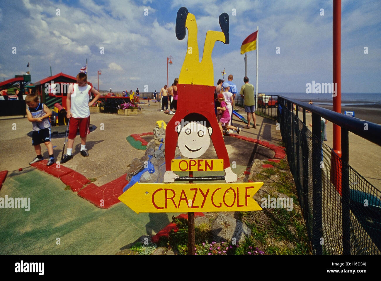 Crazy golf. Mablethorpe. Lincolnshire. England. UK Stock Photo - Alamy