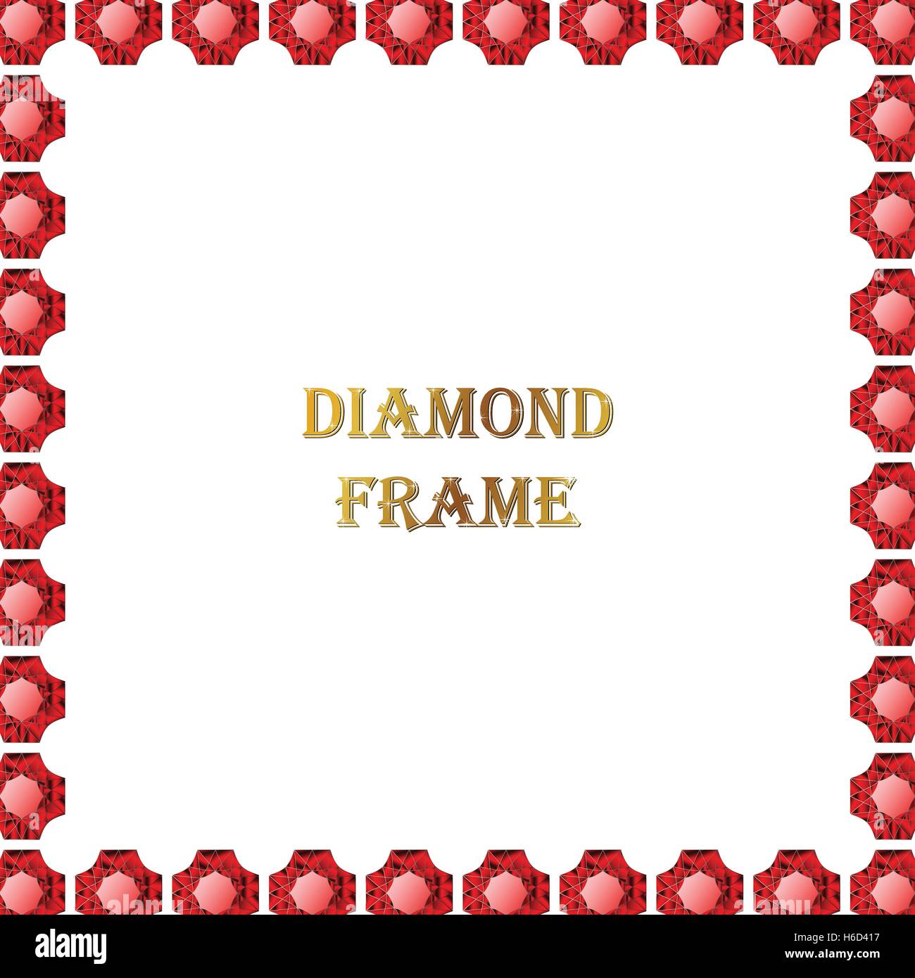 Diamonds square frame Stock Vector Image & Art - Alamy