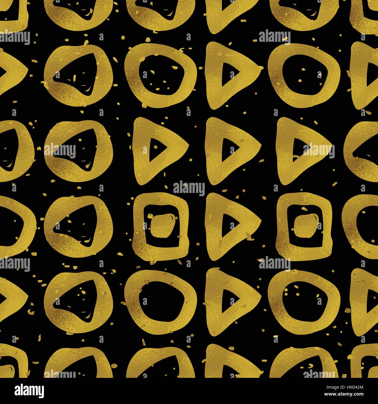 Geometric black and gold seamless pattern Stock Vector Image & Art - Alamy