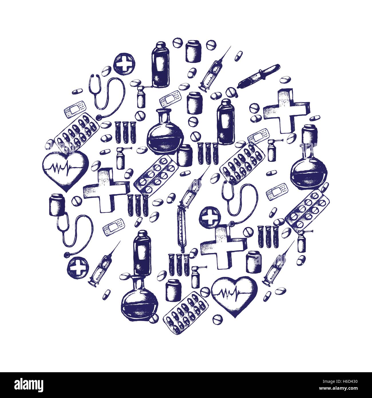 Vector medicine doodle Stock Vector Image & Art - Alamy