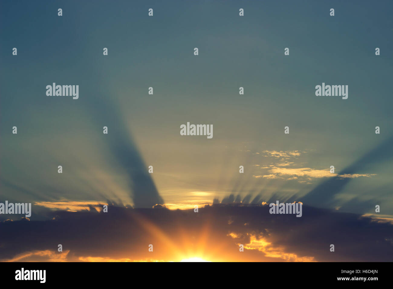 Sunset over hills wallpaper hi-res stock photography and images - Alamy