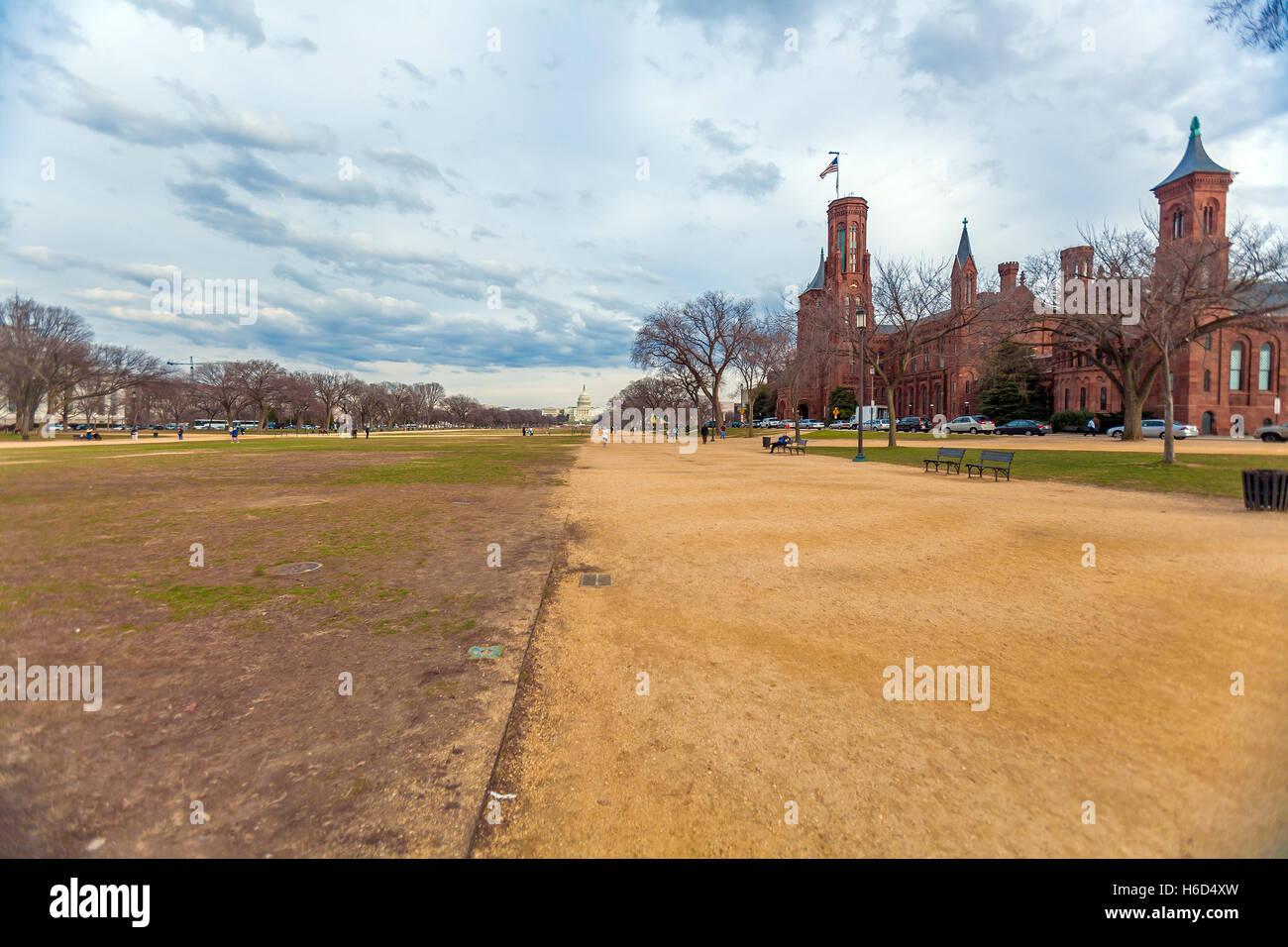 WASHINGTON DC, USA - JANUARY 31, 2006: The Castle, first Smithsonian ...