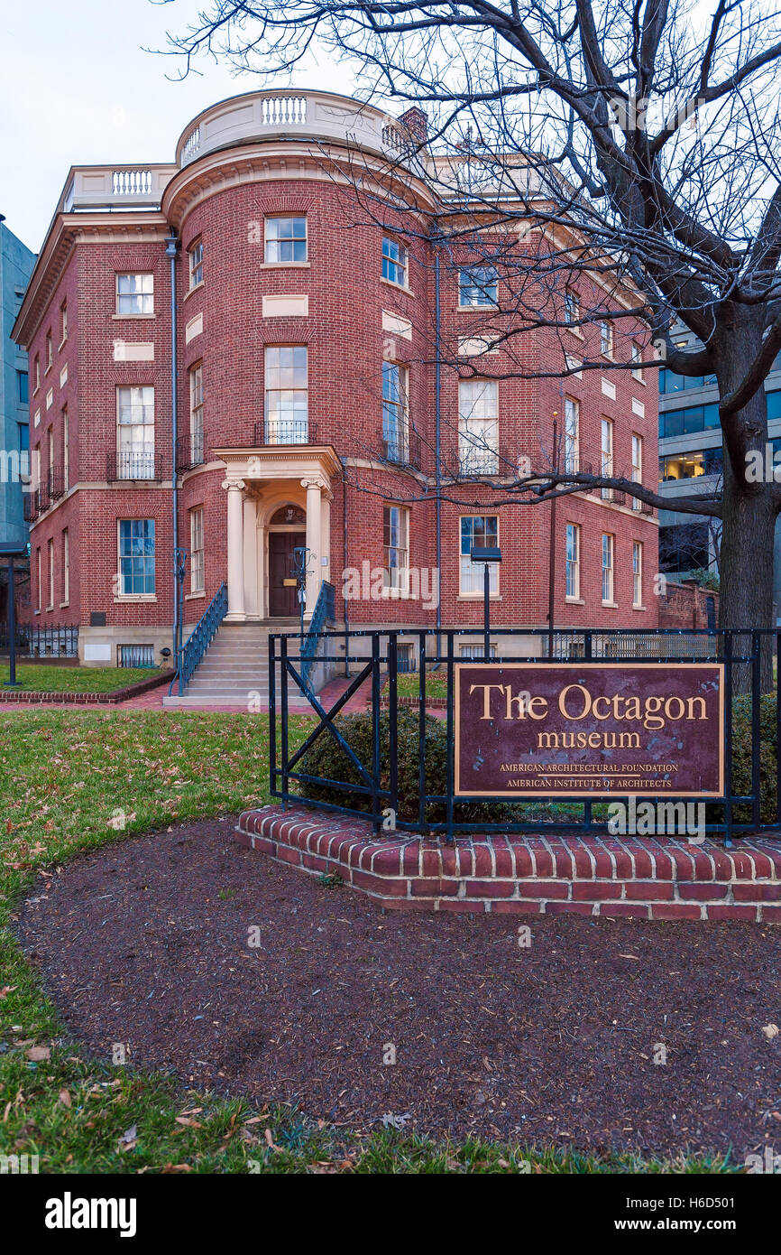 WASHINGTON DC, USA - JANUARY 31, 2006: The Octagon House, also known as ...