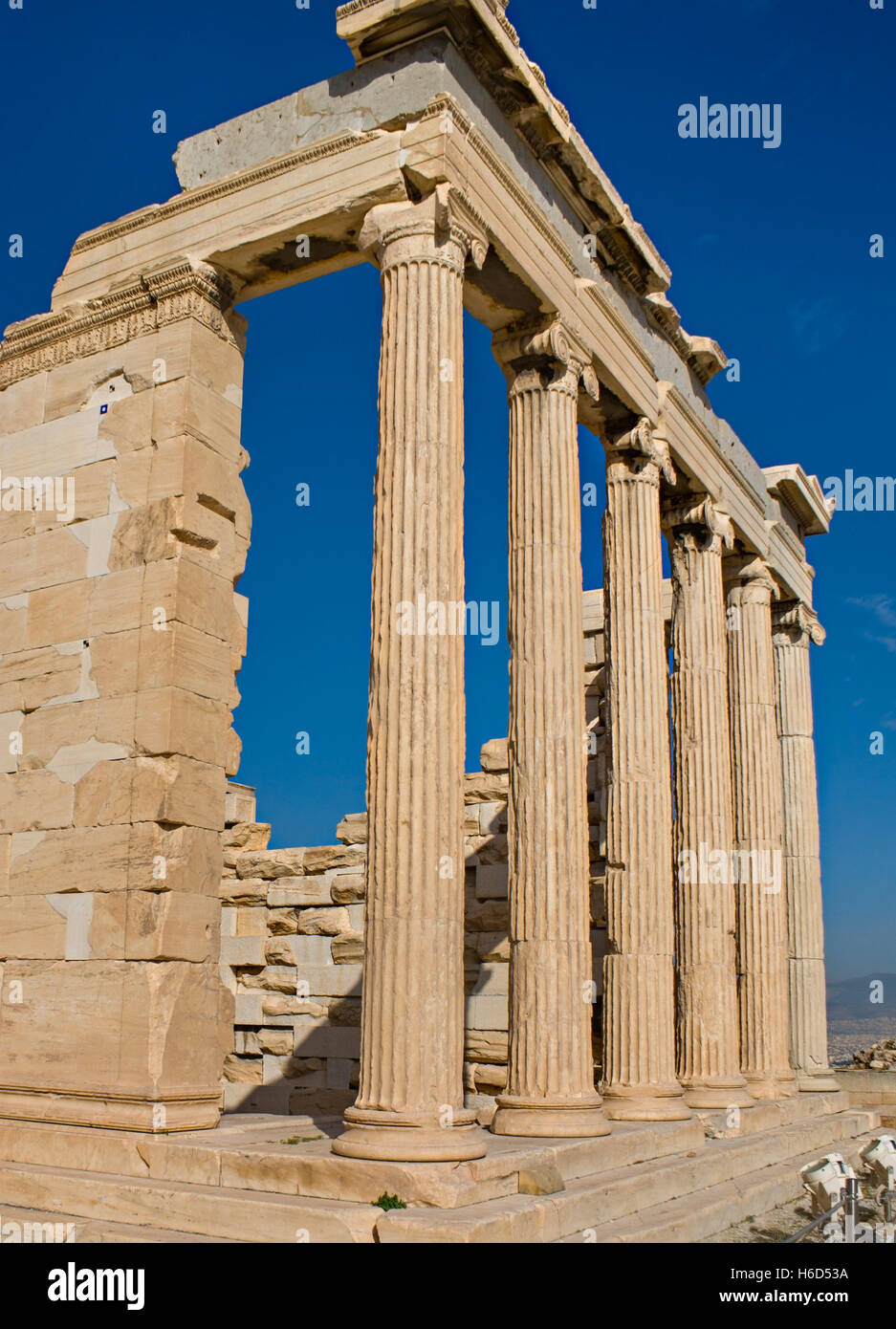 The ancient columns of Erechtheion are the example of great antique ...