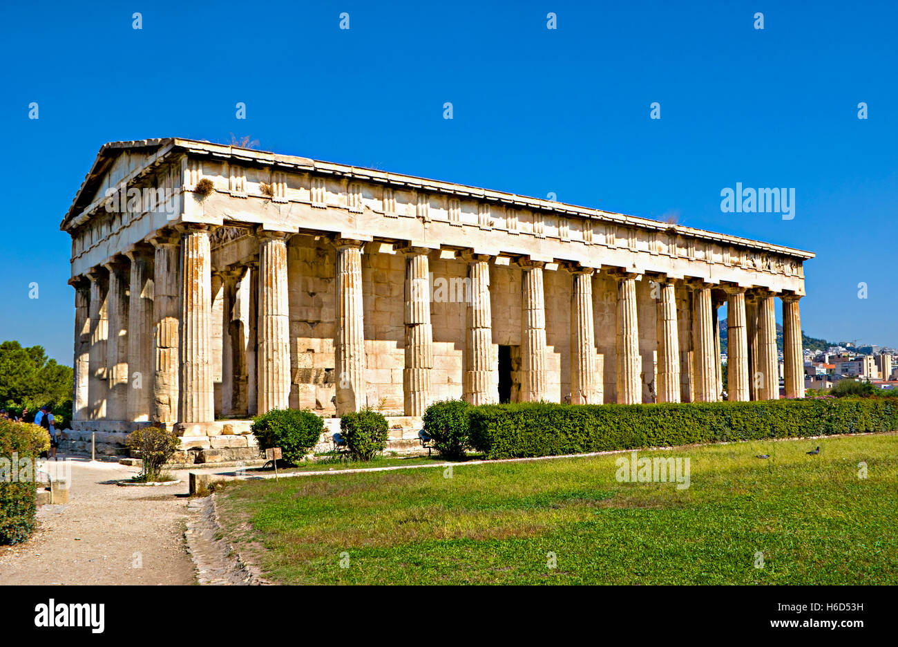 The Temple of Hephaestus is well-preserved building with Doric ...