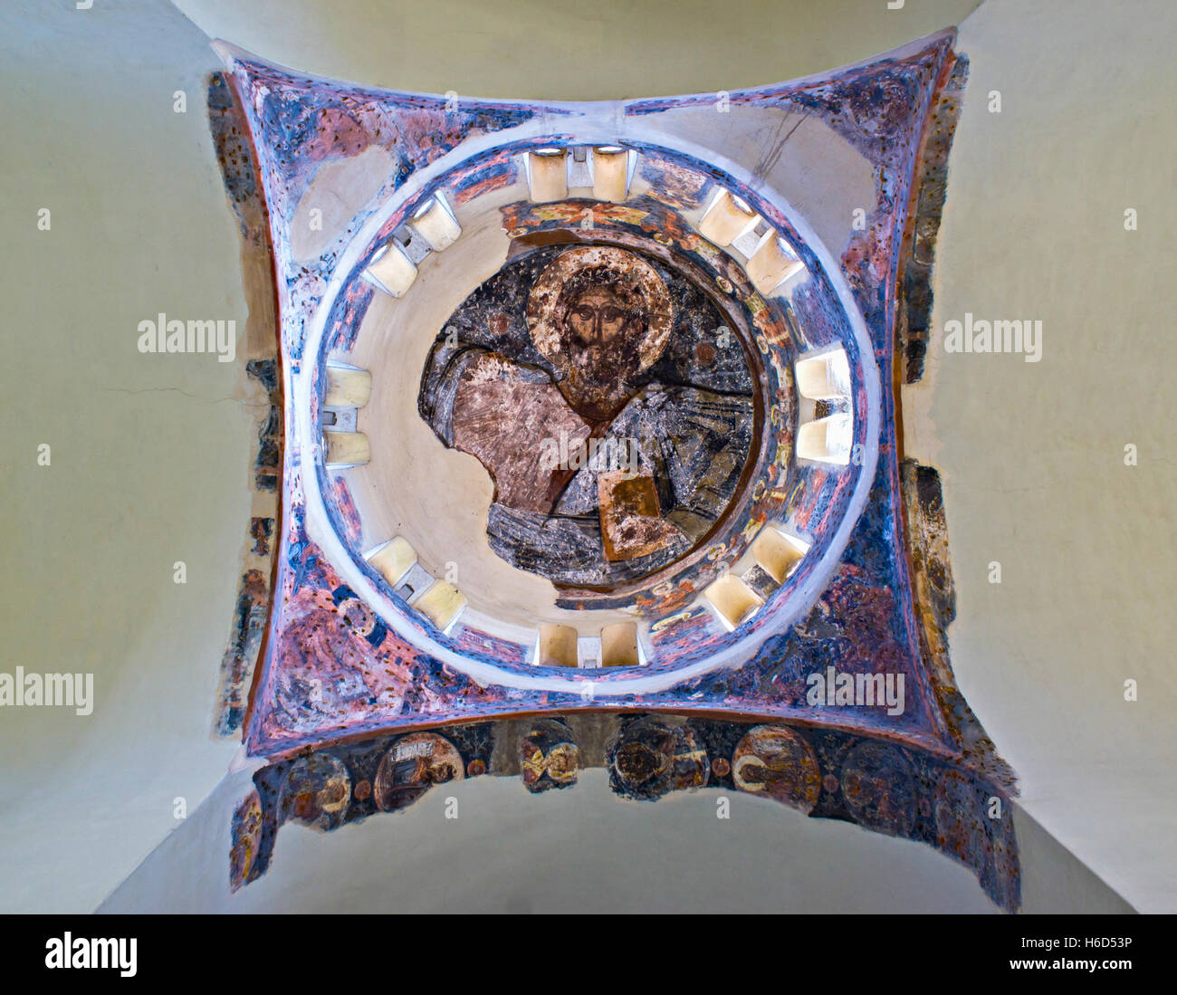 The cupola of the Church of the Holy Apostles of Solaki, that's located ...