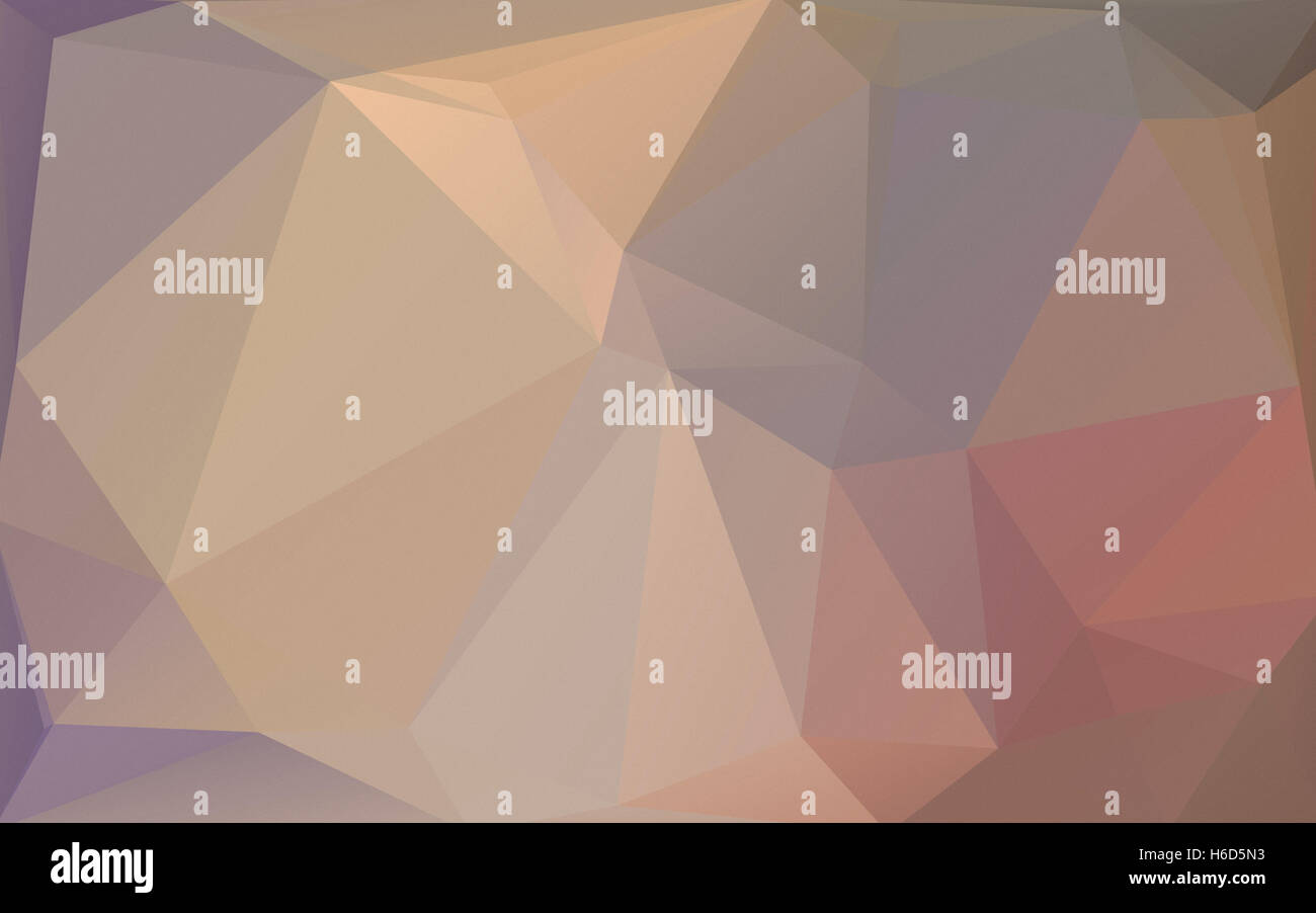 Brown polygon textured background Stock Photo - Alamy