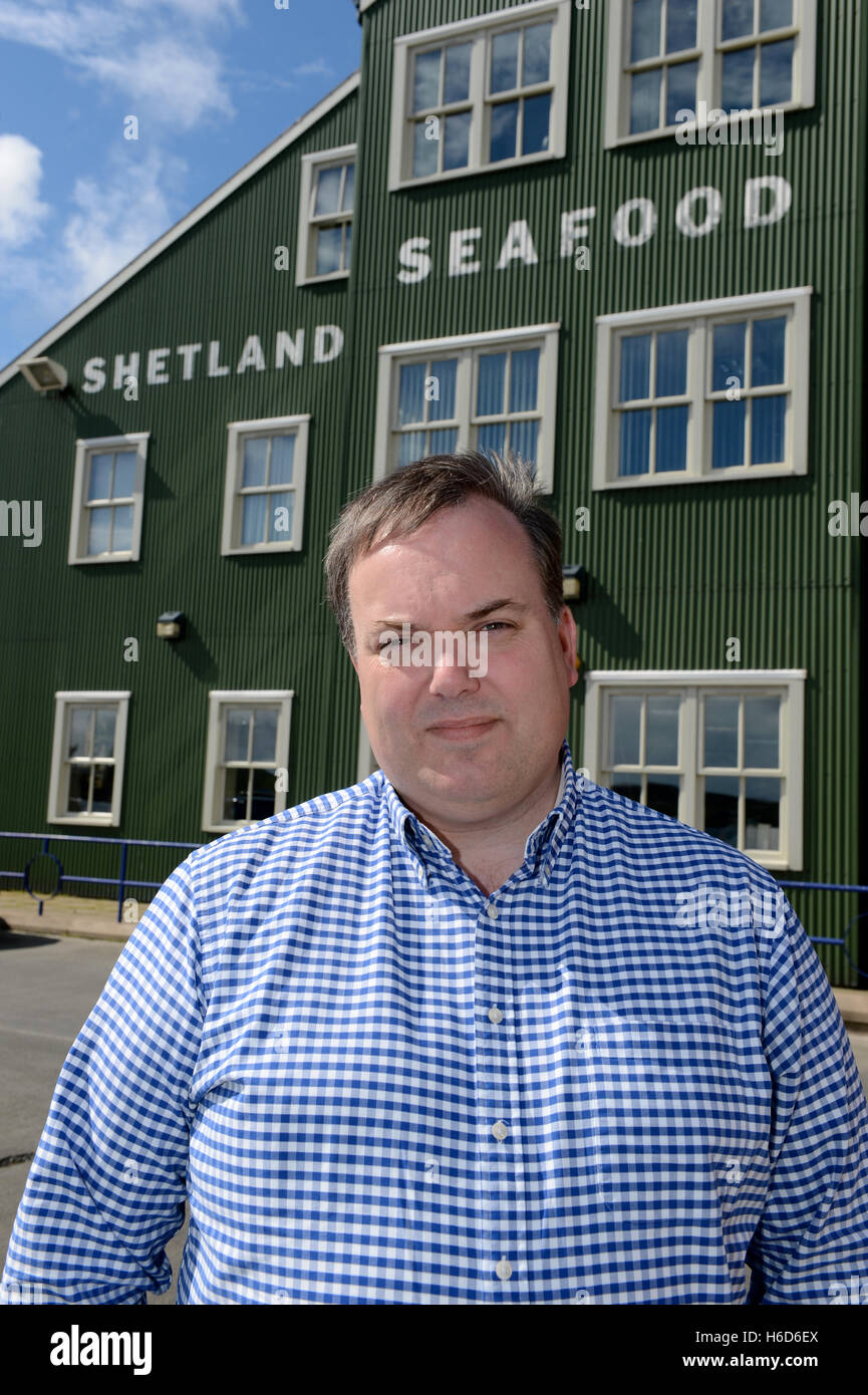 Brian Isbister Chief Executive Shetland Fish Producers Stock Photo - Alamy