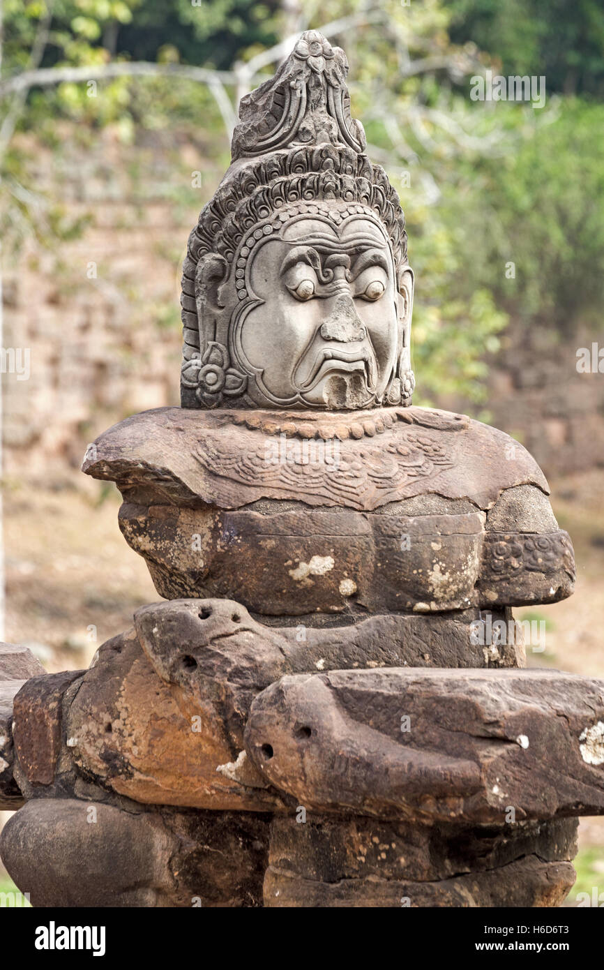 Asuras aka Demon, Rainbow bridge, South gate entrance to Angkor Thom ...