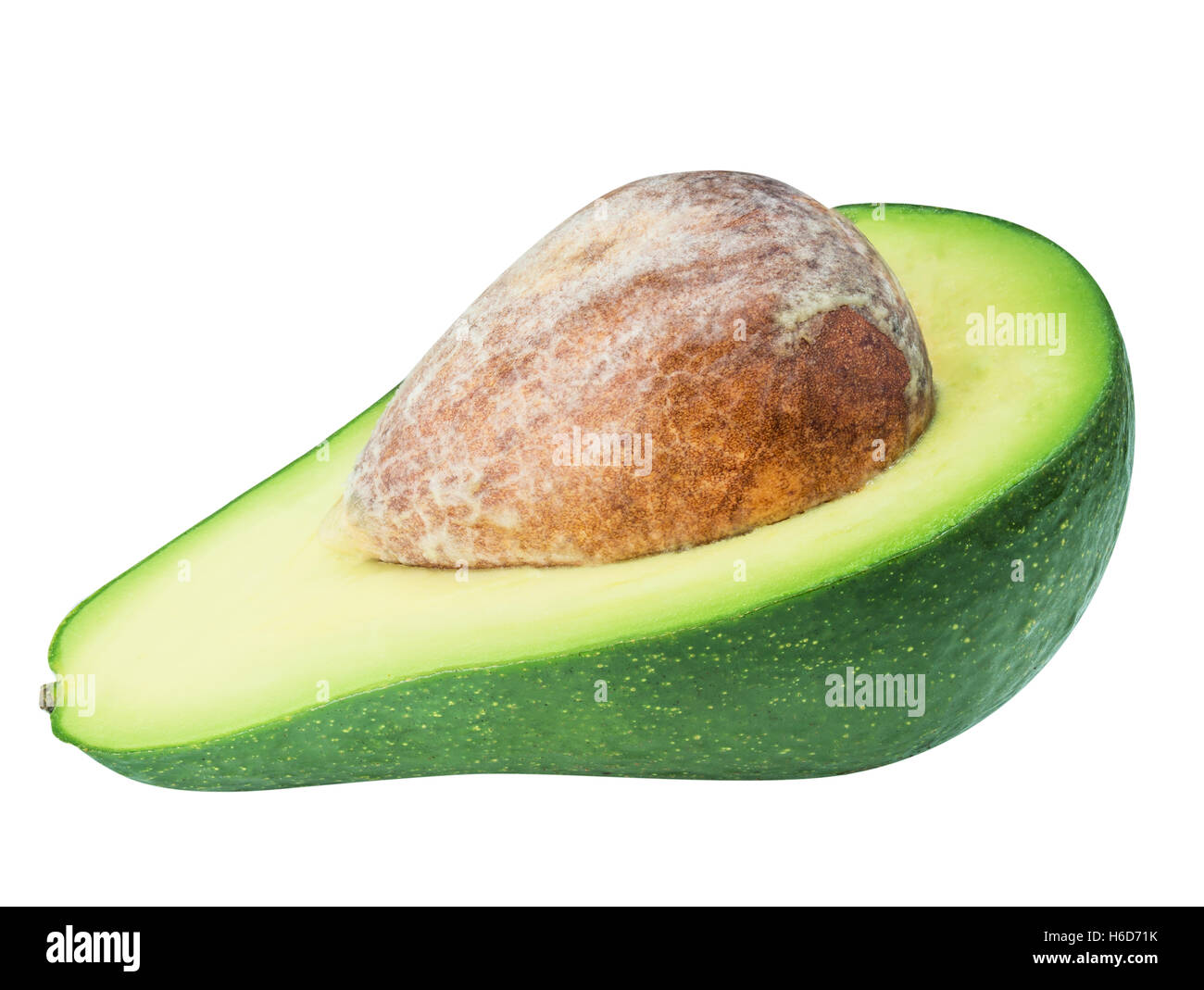 Green avocado isolated on white background with clipping path Stock ...
