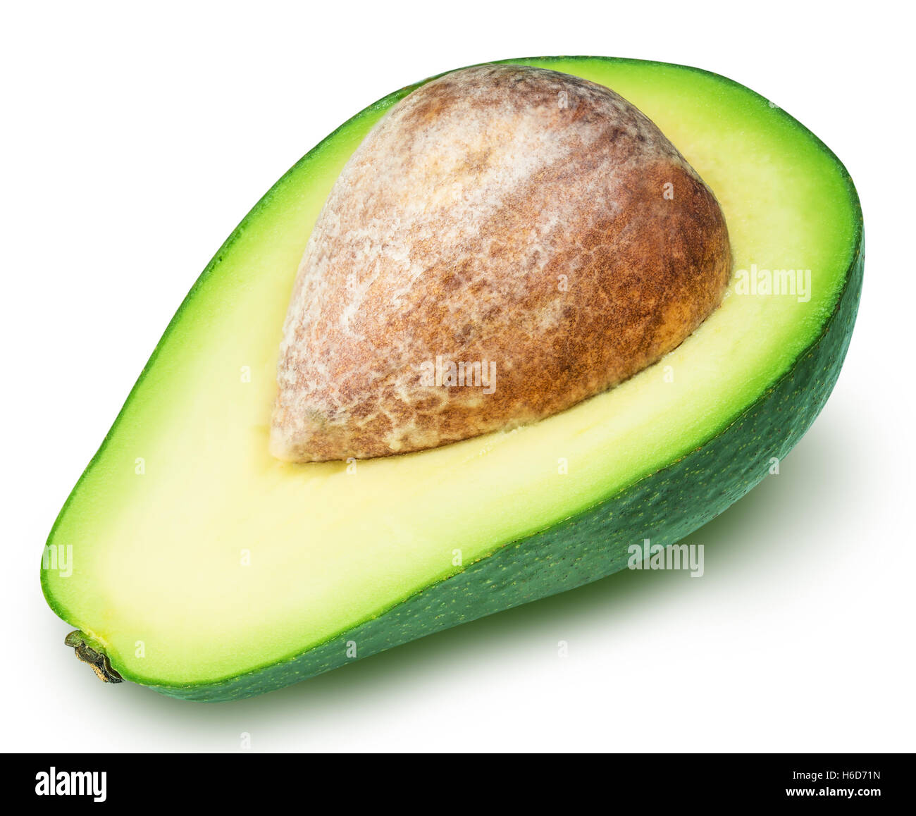 Green avocado isolated on white background with clipping path Stock ...