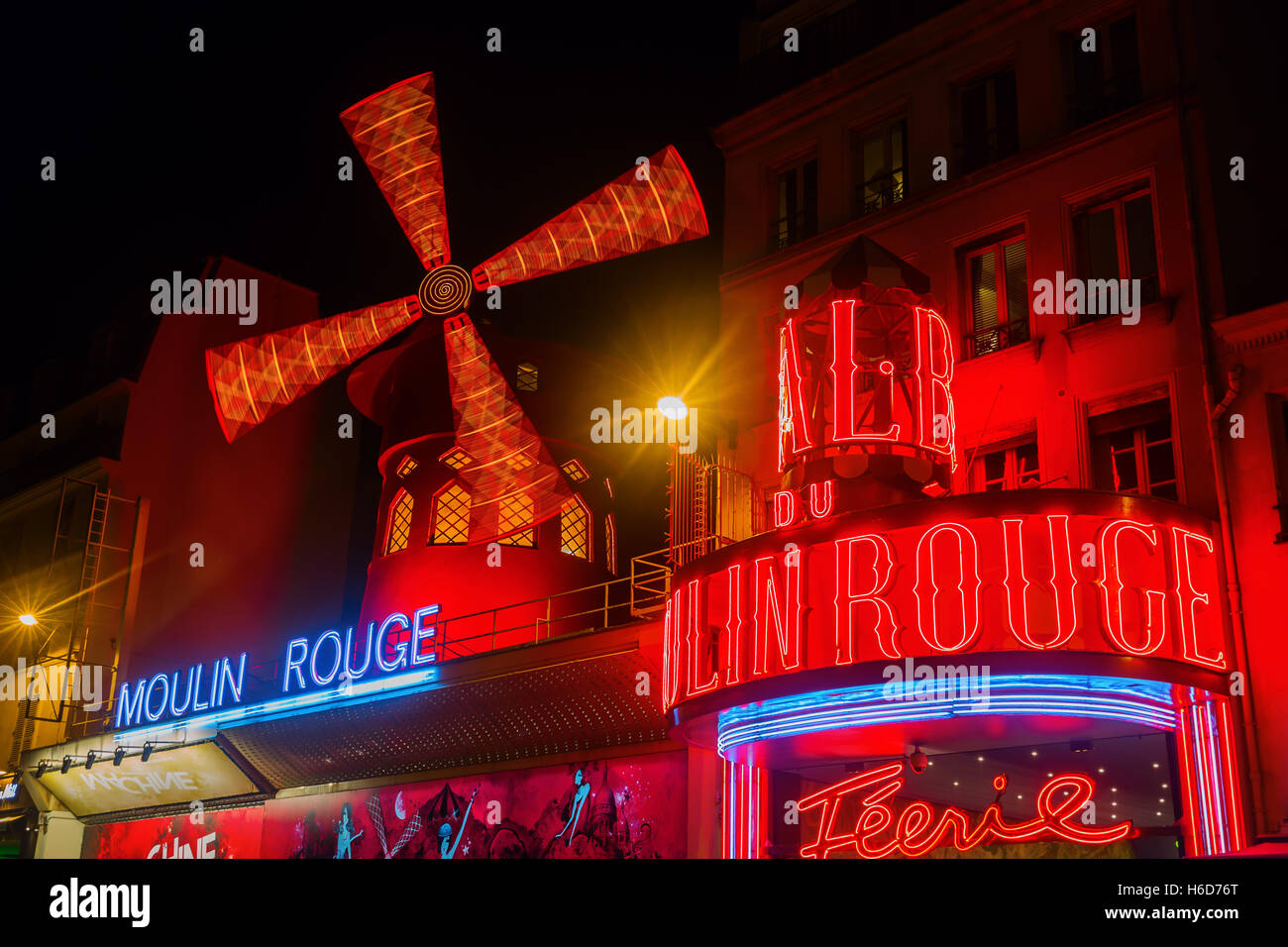 Paris red light district night hi-res stock photography and images - Alamy