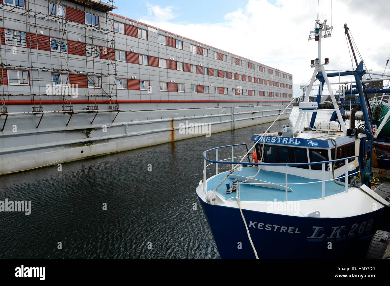 Lerwick harbour the main port for the Shetland Islands Scotalnd Stock ...