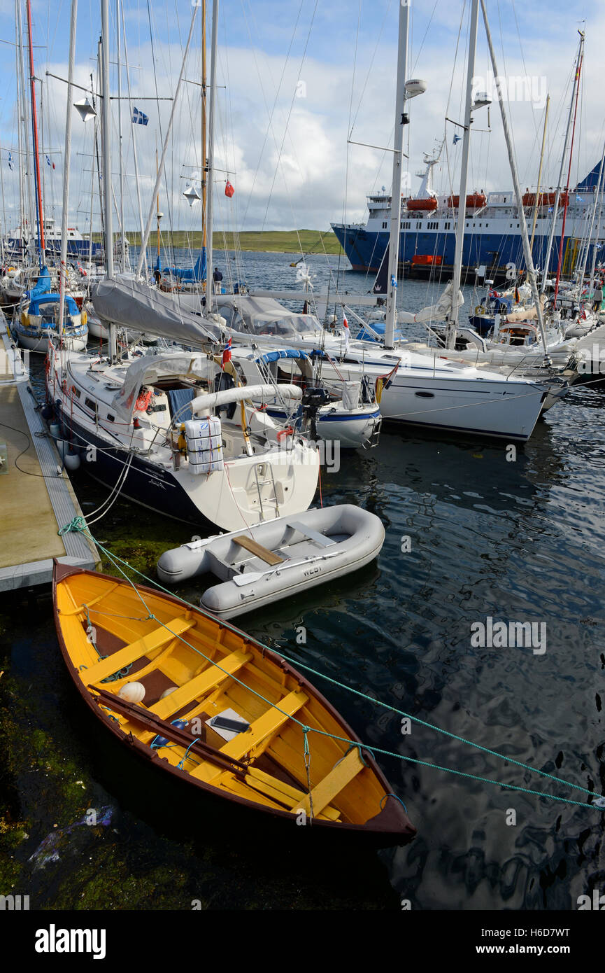 Lerwick harbour the main port for the Shetland Islands Scotalnd Stock ...