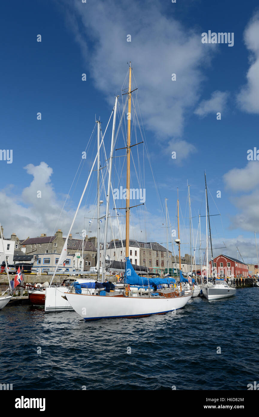 Lerwick harbour the main port for the Shetland Islands Scotalnd Stock ...