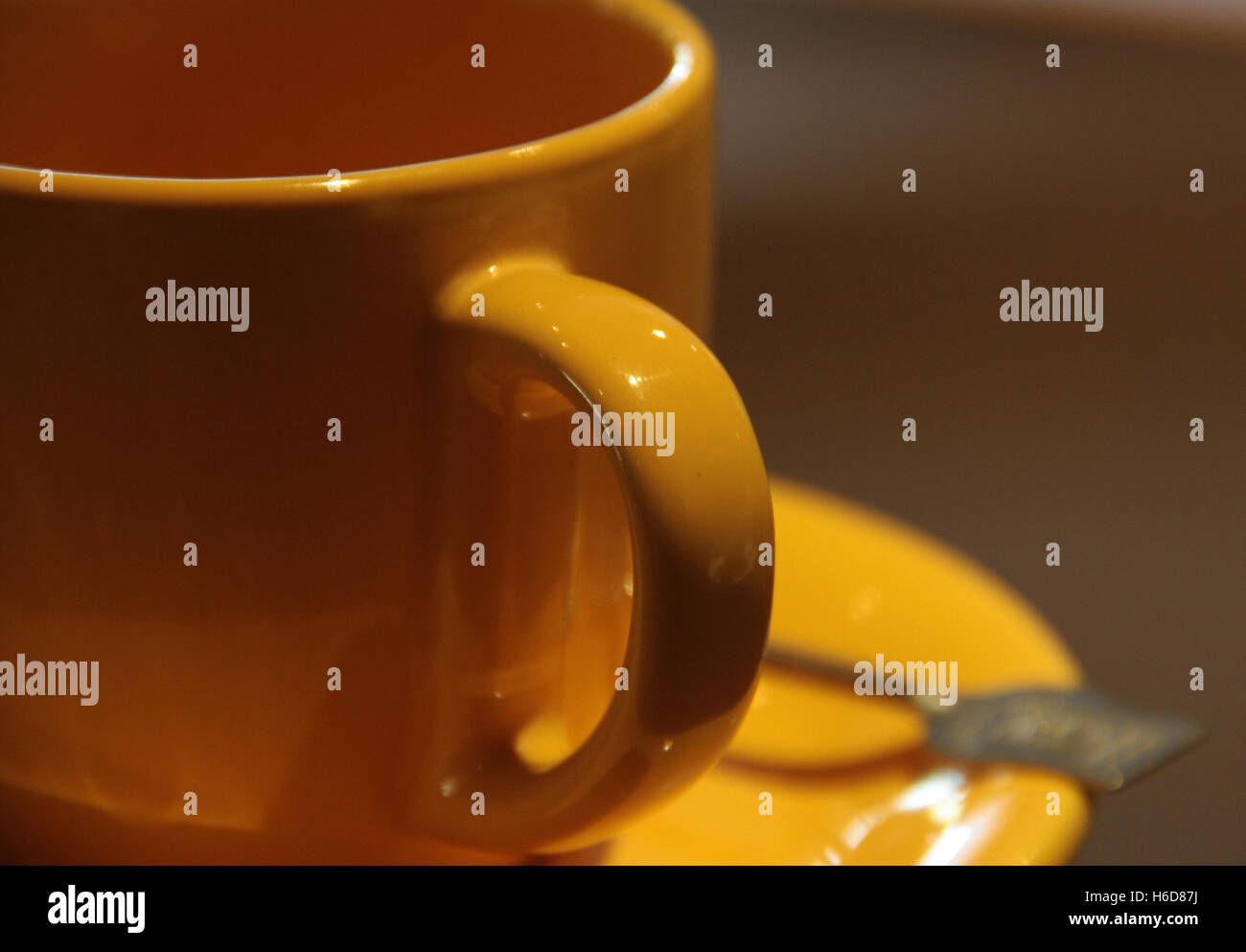 Cup of coffee in a bar Stock Photo - Alamy