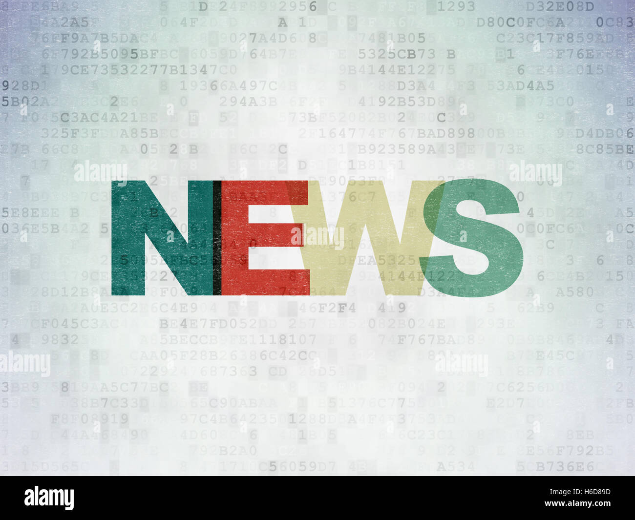 News concept: News on Digital Data Paper background Stock Photo - Alamy
