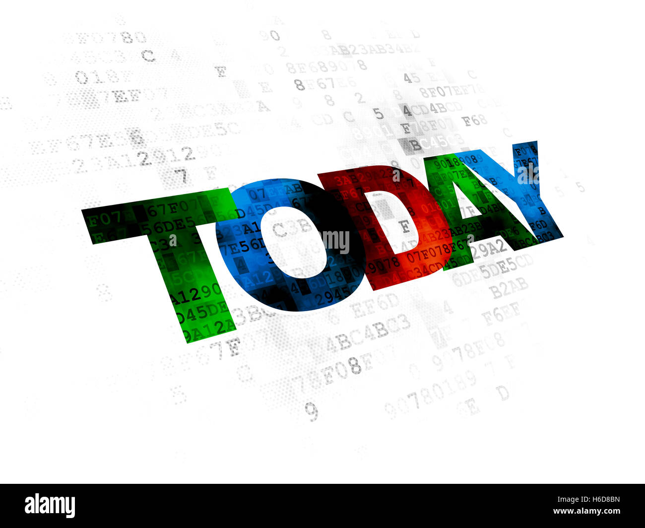 Timeline concept: Today on Digital background Stock Photo - Alamy