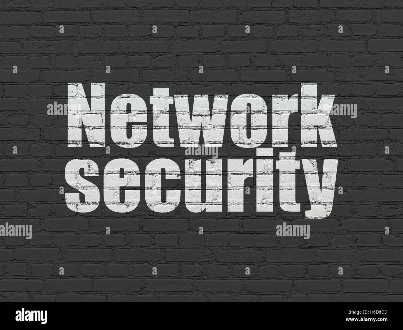 Safety concept: Network Security on wall background Stock Photo - Alamy