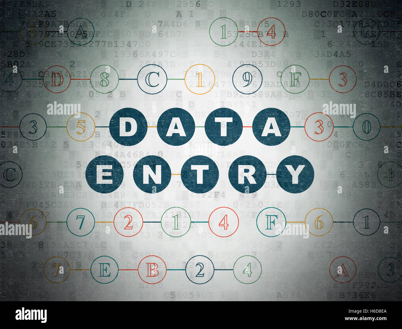 Data concept: Data Entry on Digital Data Paper background Stock Photo ...