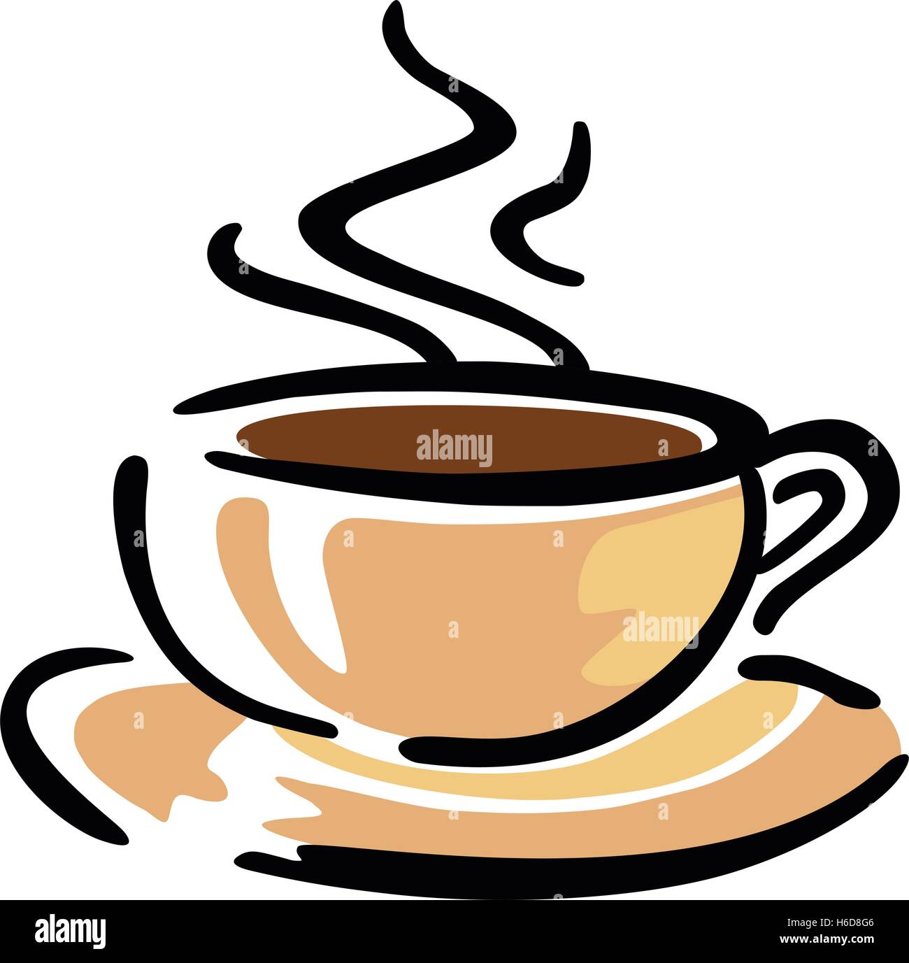 Cup coffee espresso isolated Stock Vector Images - Alamy