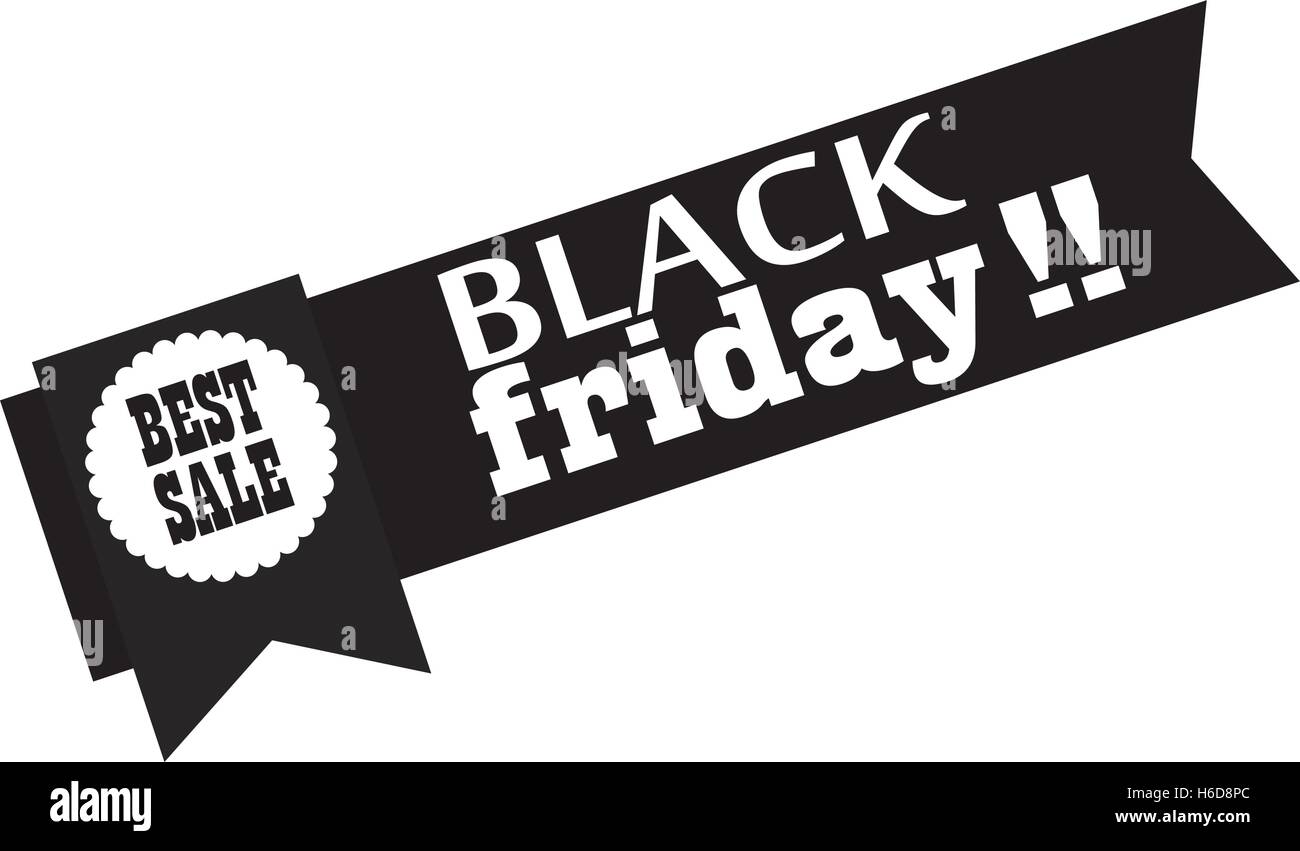 Isolated black friday label Stock Vector Image & Art - Alamy