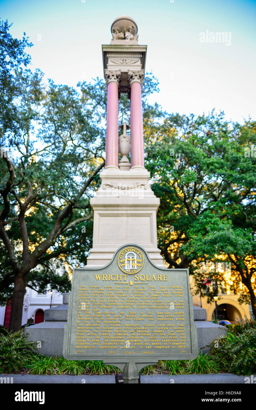 Tomochichi monument hi-res stock photography and images - Alamy