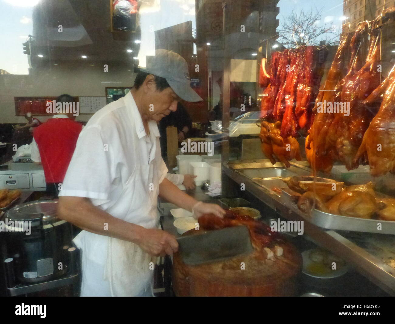 Chinese cook, Flushing NY Stock Photo - Alamy