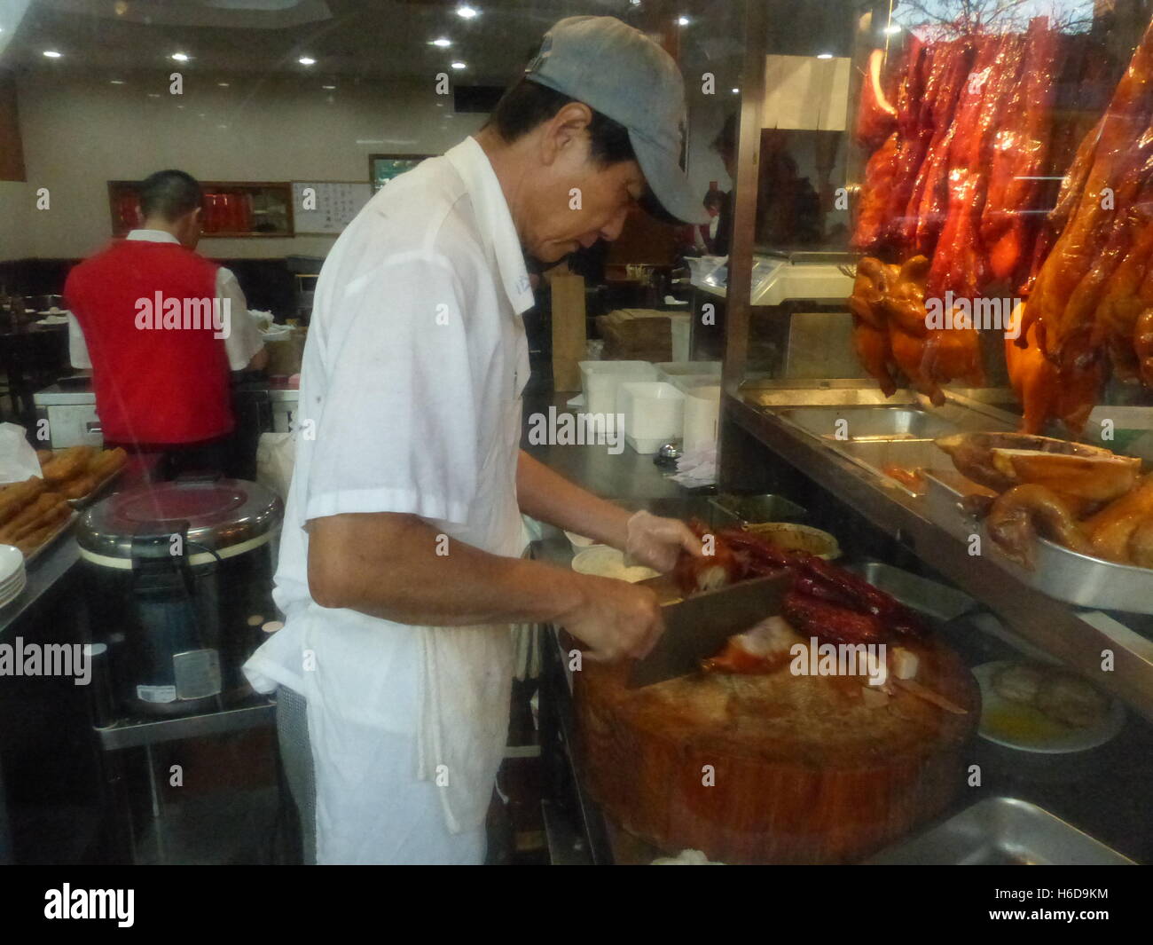 Chinese cook, Flushing NY Stock Photo - Alamy