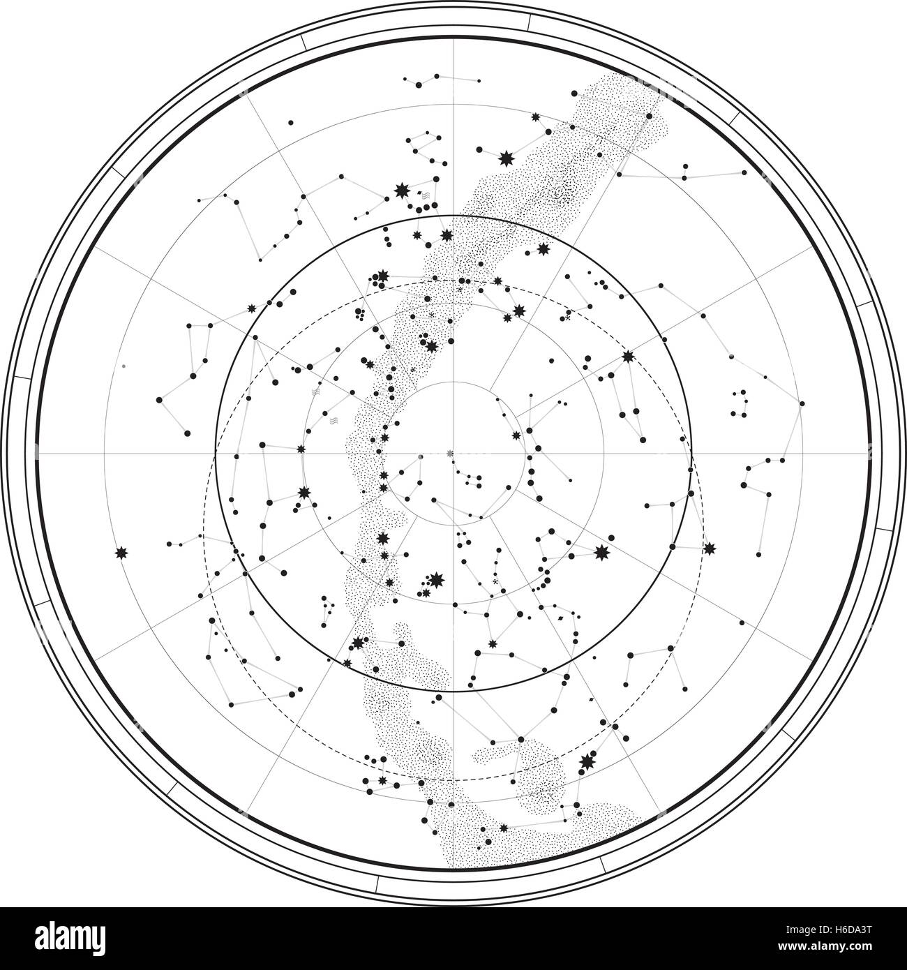 Northern Hemisphere Map Outline