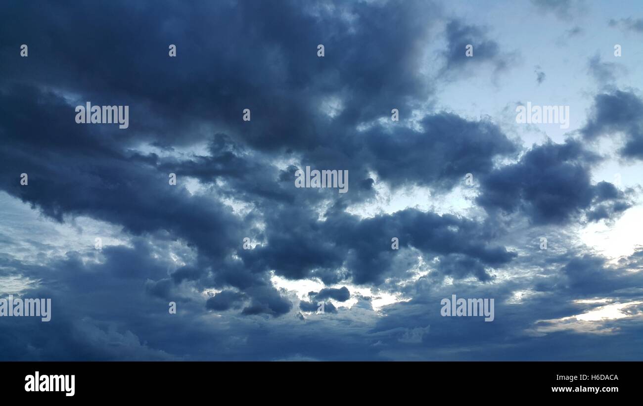 Dark cloudy sky in rainy season Stock Photo - Alamy