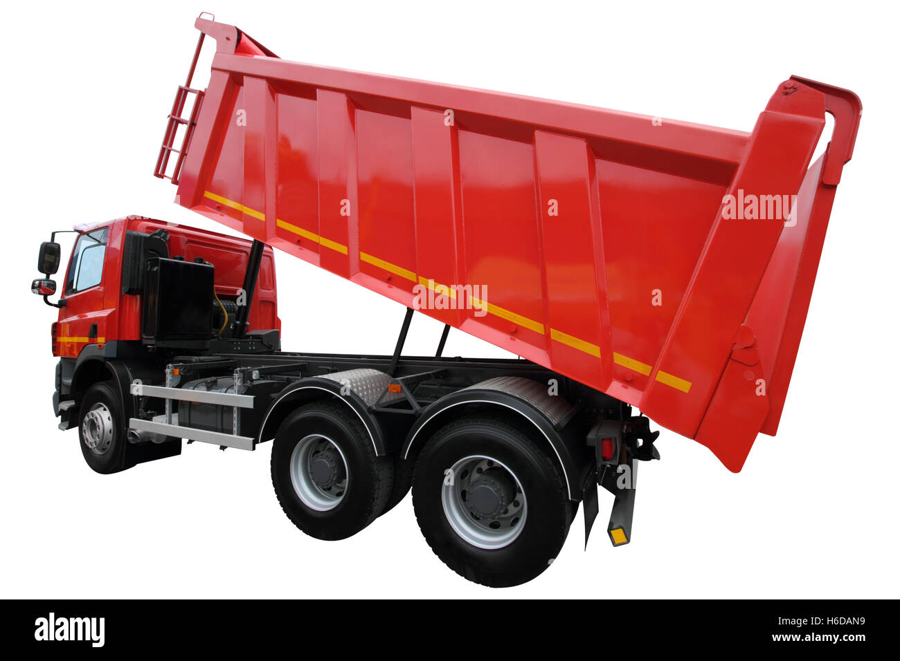The modern lorry isolated on a white background Stock Photo - Alamy
