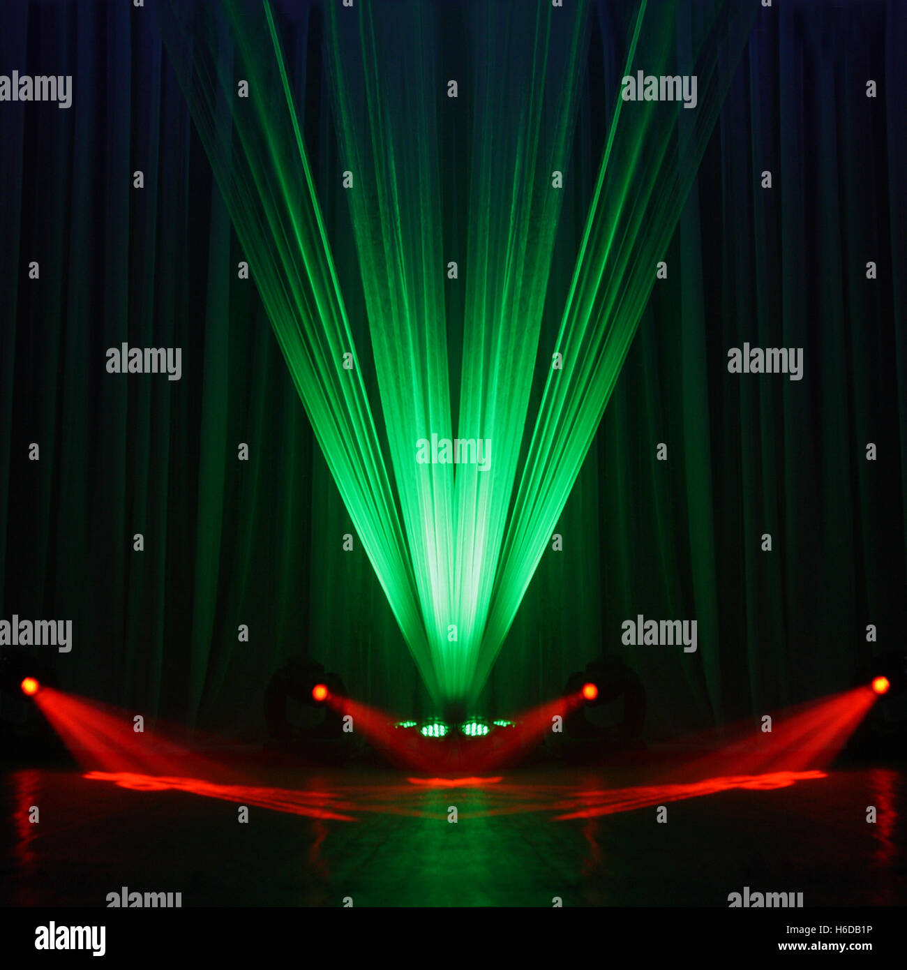 Illumination of a stage during a concert Stock Photo - Alamy
