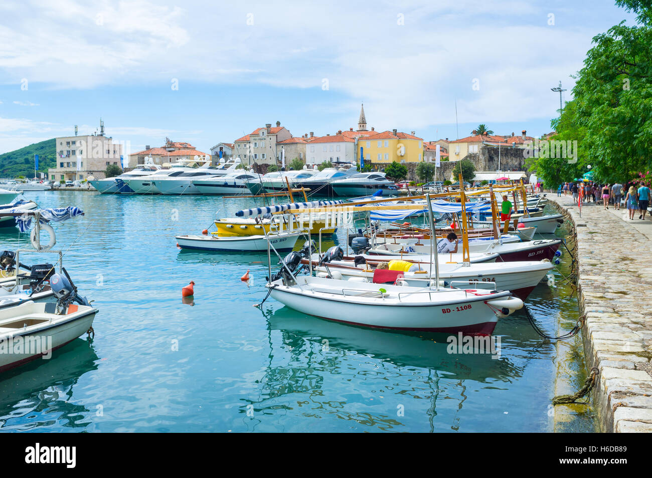 The Slovenska Obala is the city promenade, leading to the citadel in ...