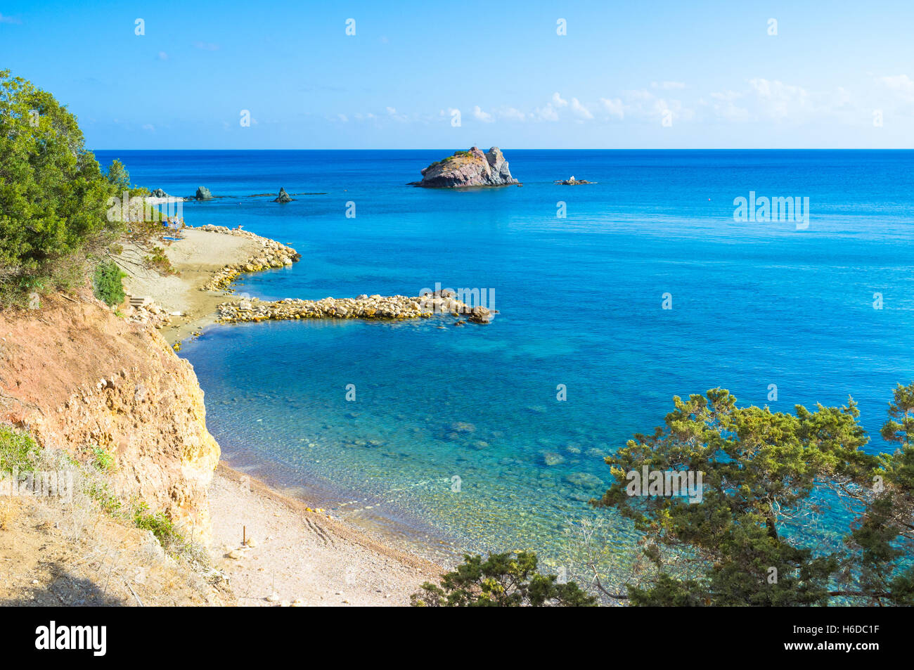The Baths of Aphrodite is the famous tourist destination, Cyprus Stock ...
