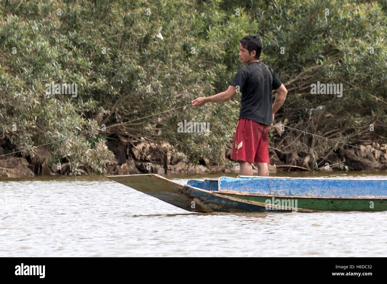 Laos fish catch fishing hi-res stock photography and images - Alamy