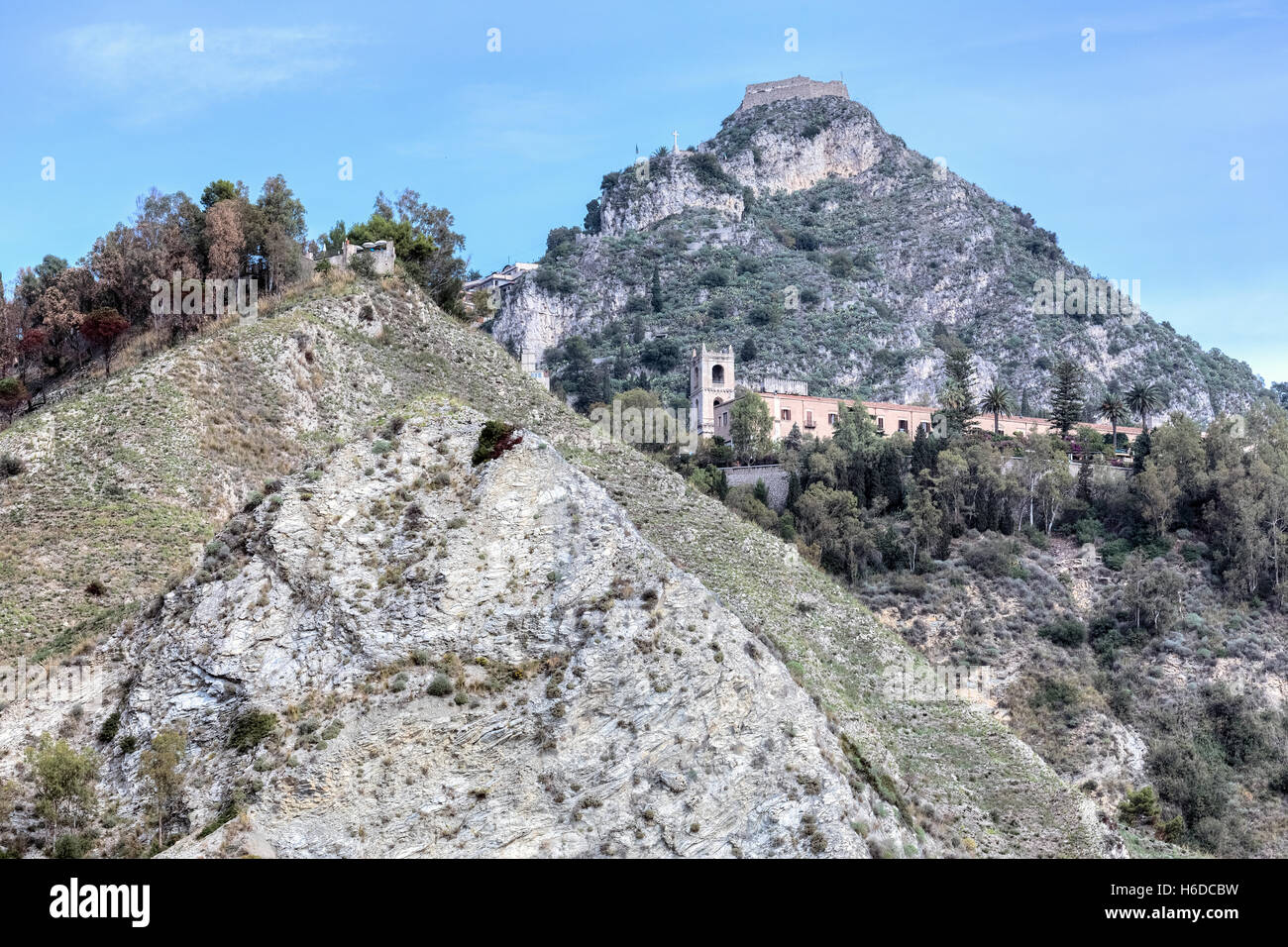 Castelmola, Monte Tauro, Taormina, Sicily, Italy Stock Photo - Alamy